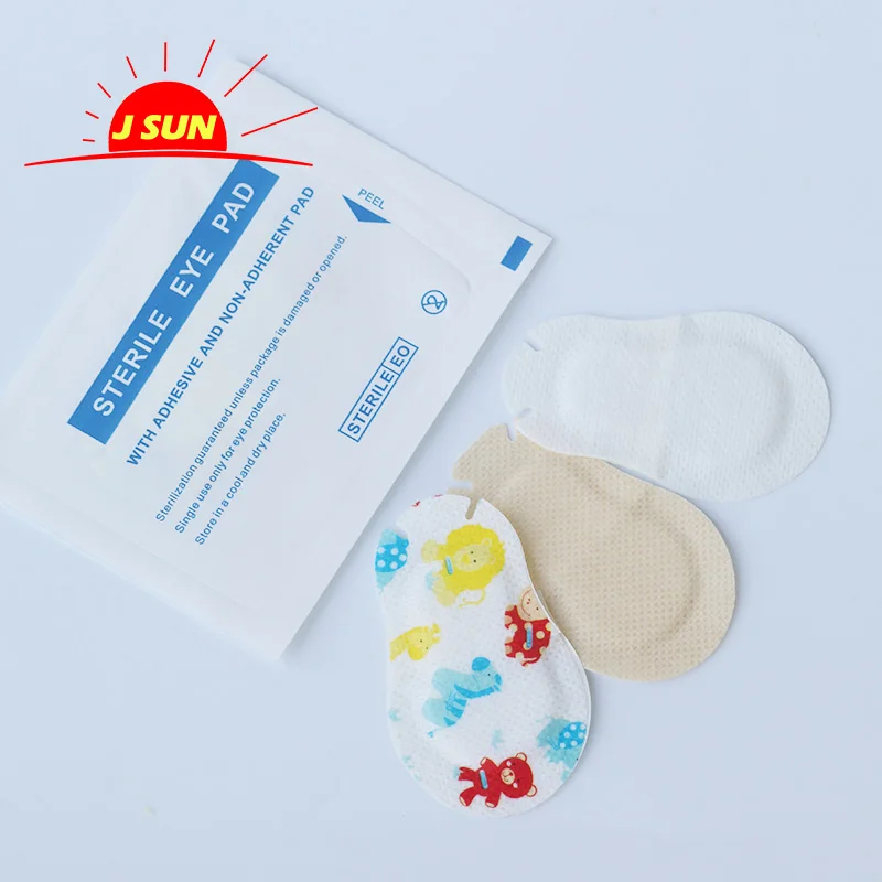 Medical Sterile Kids Eye Patches Latex Free Hypoallergenic Cotton ...