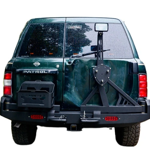 Rear Bumper for Nissan Patrol Y61 1997-2004 - Durable Steel
