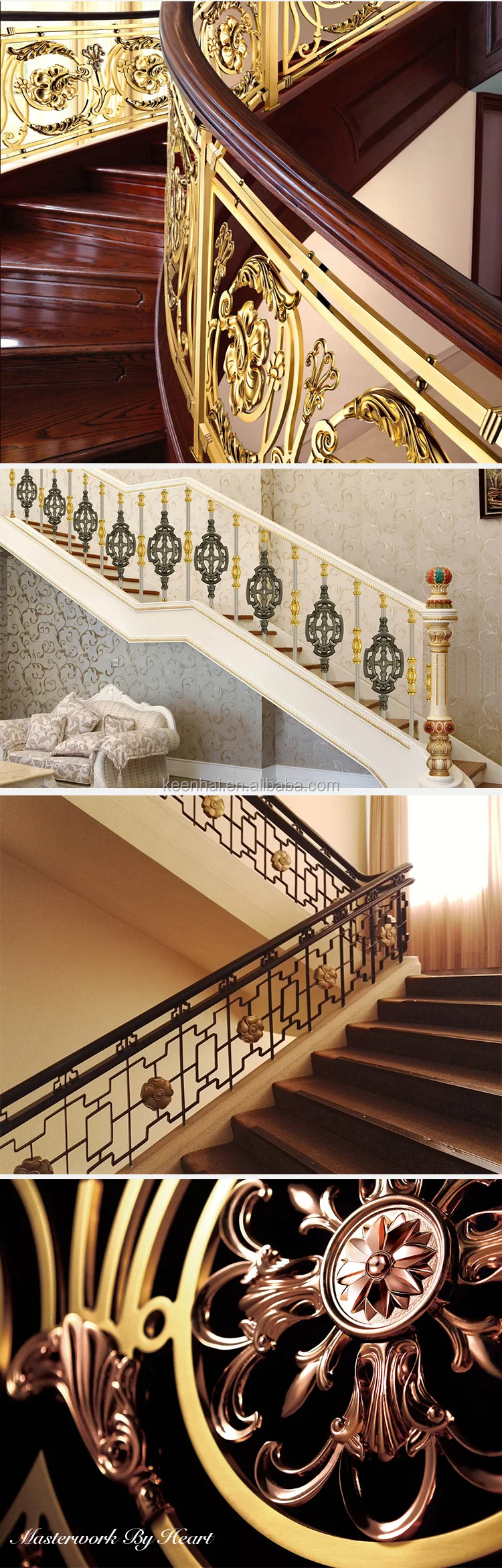 Modern Luxury Design Indoor And Outdoor Aluminum Handrail For Hotel ...