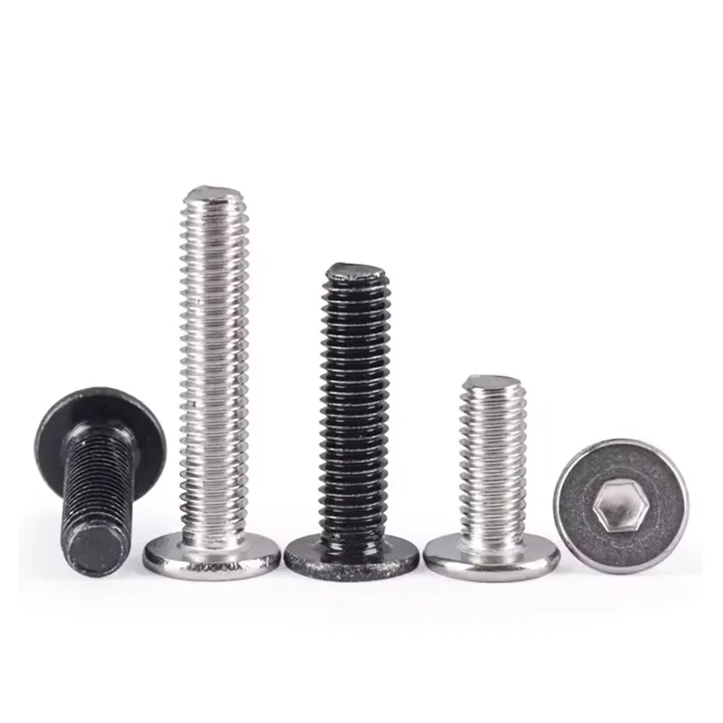 304 Stainless Steel Allen Wafer Ultra Low Profile Thin Flat Head Hexagon Socket Machine Screws ...