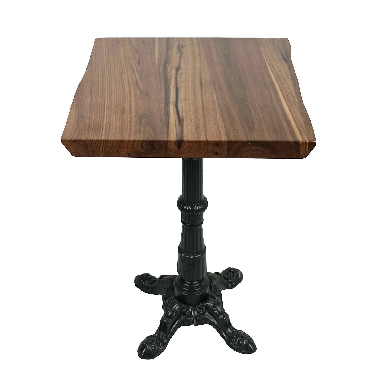 Custom Made Luxury Square Walnut Table Top Solid Black Rain Tree Wood ...