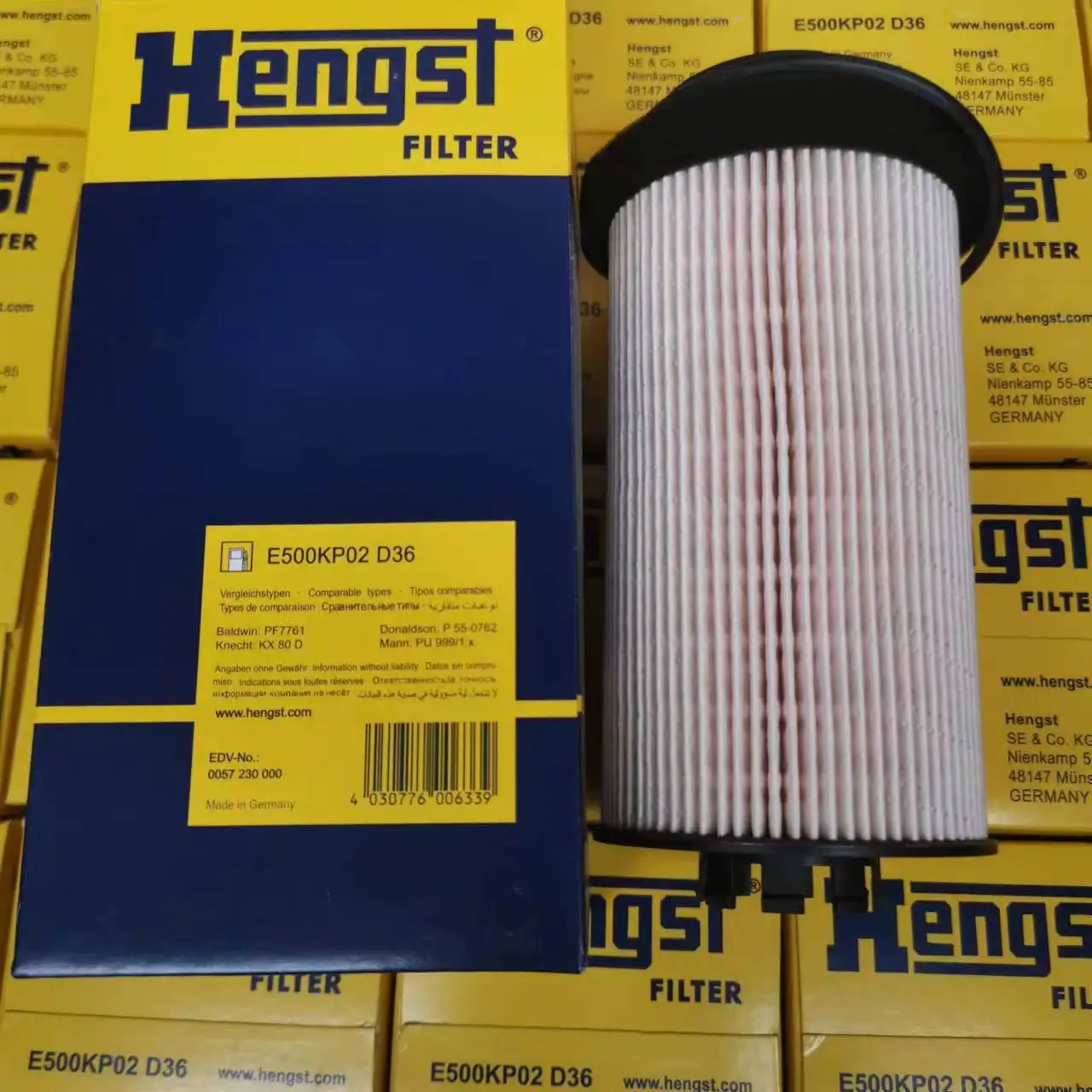 Truck Engine Oil Filter Fuel Filter E500kp02d36 E422h03d86 For Hengst ...