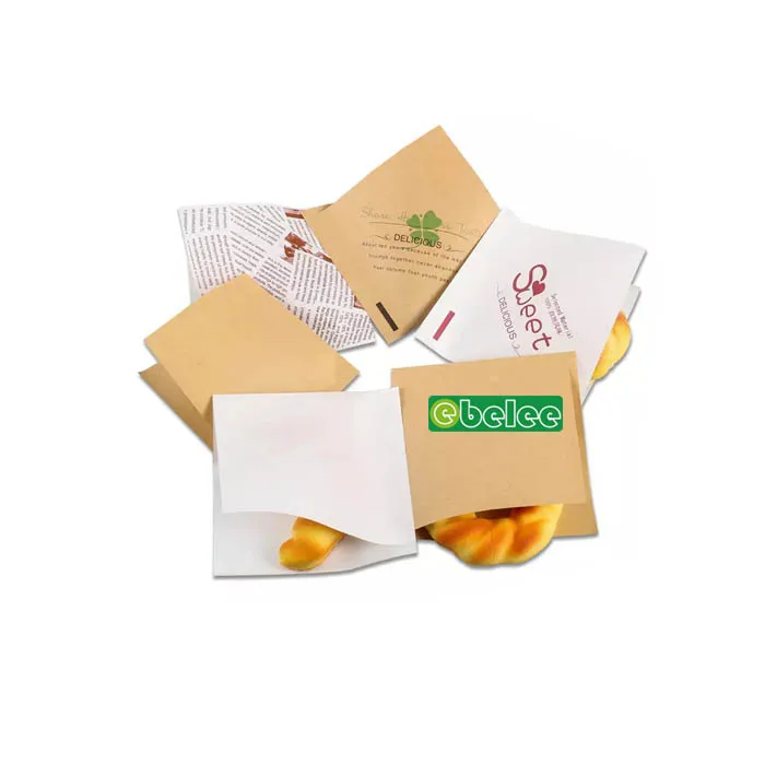 Custom Printed Greaseproof Paper Burger Pocket Bag - Buy Custom Printed ...