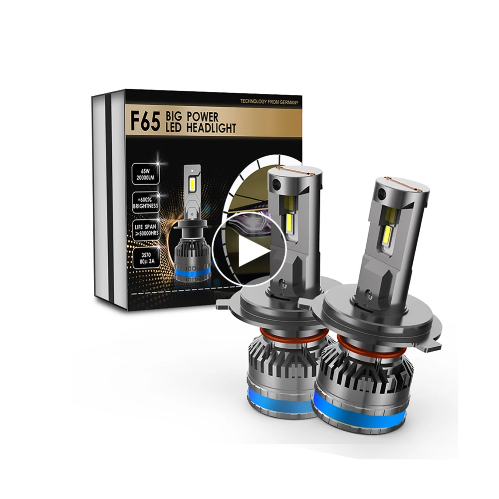 Xenplus High Power F65 12v 130w 40000lm 6000k 3570 Chip 360 Degree H4 ...