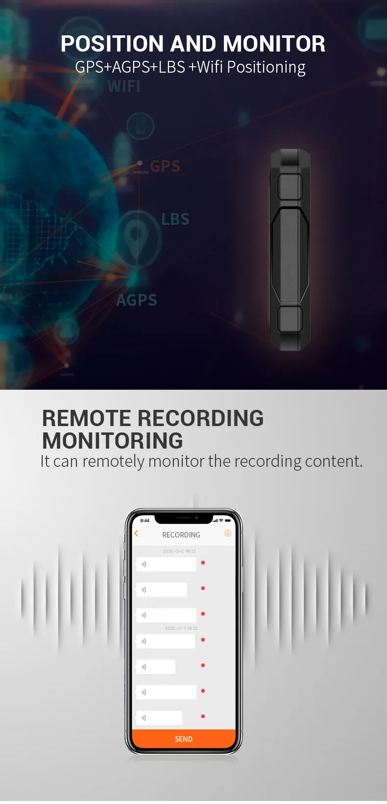 Nb-iot Sigfox Mini Gps Chip Tracker Portable Gps Tracker Ip67 ...