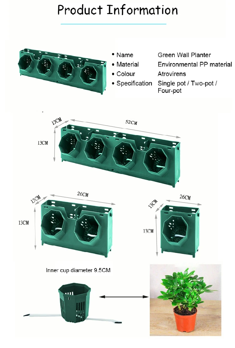 Vertical Garden Modules Vertical Green Wall System Hanging Wall Pot ...