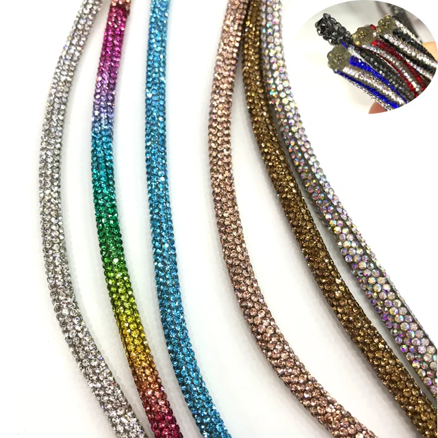 Tr071wholesale Crystal Trim Diamond Cord Rhinestone Rope For Jewelry ...