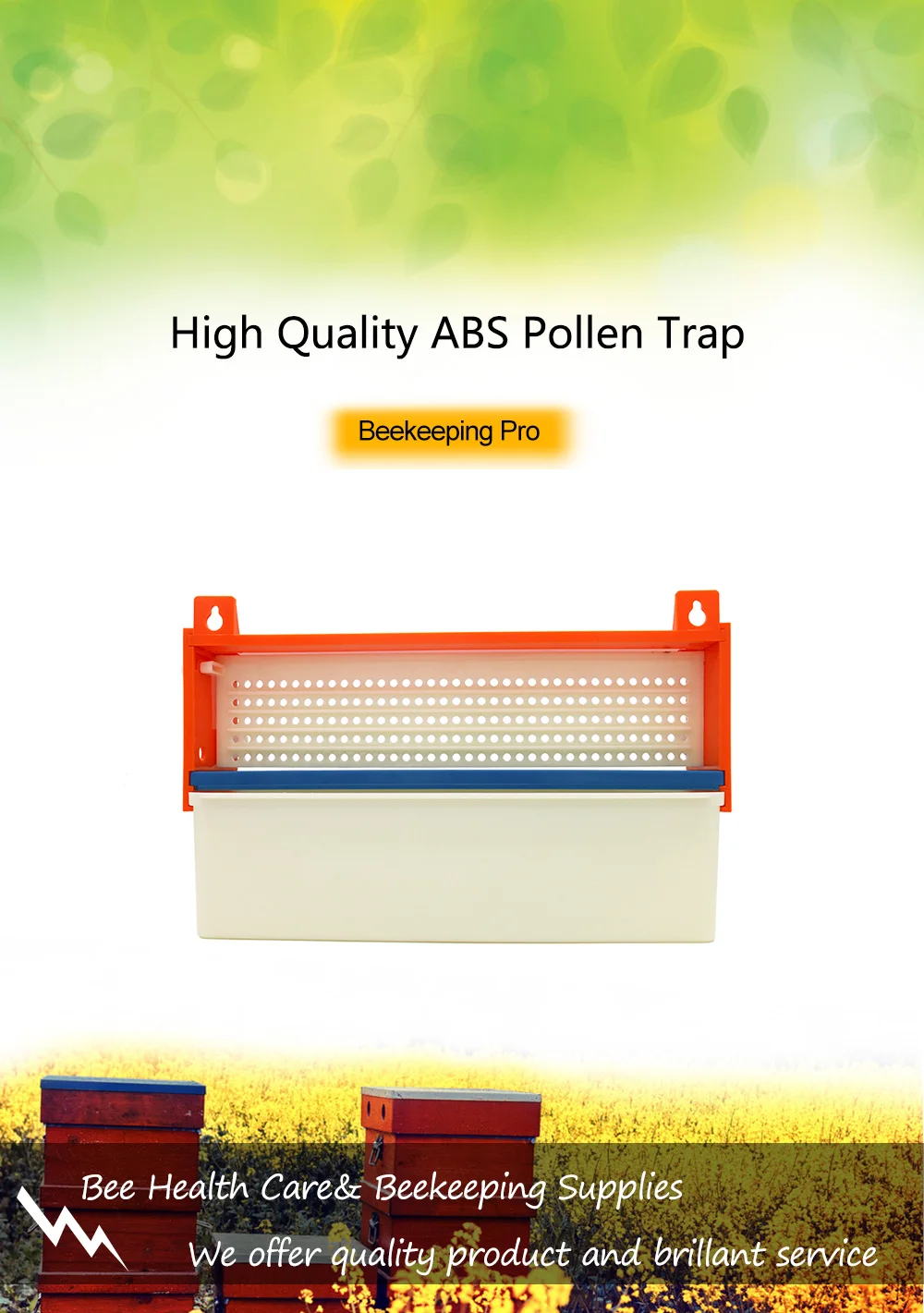 High Quality Plastic Bee Pollen Trap Beekeeping Tool Apiculture ...