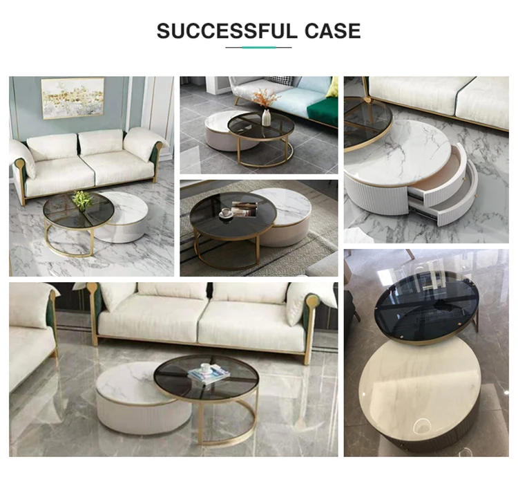 Foshan Jieshi Luxury Furniture Gold Stainless Steel Frame Sectional ...