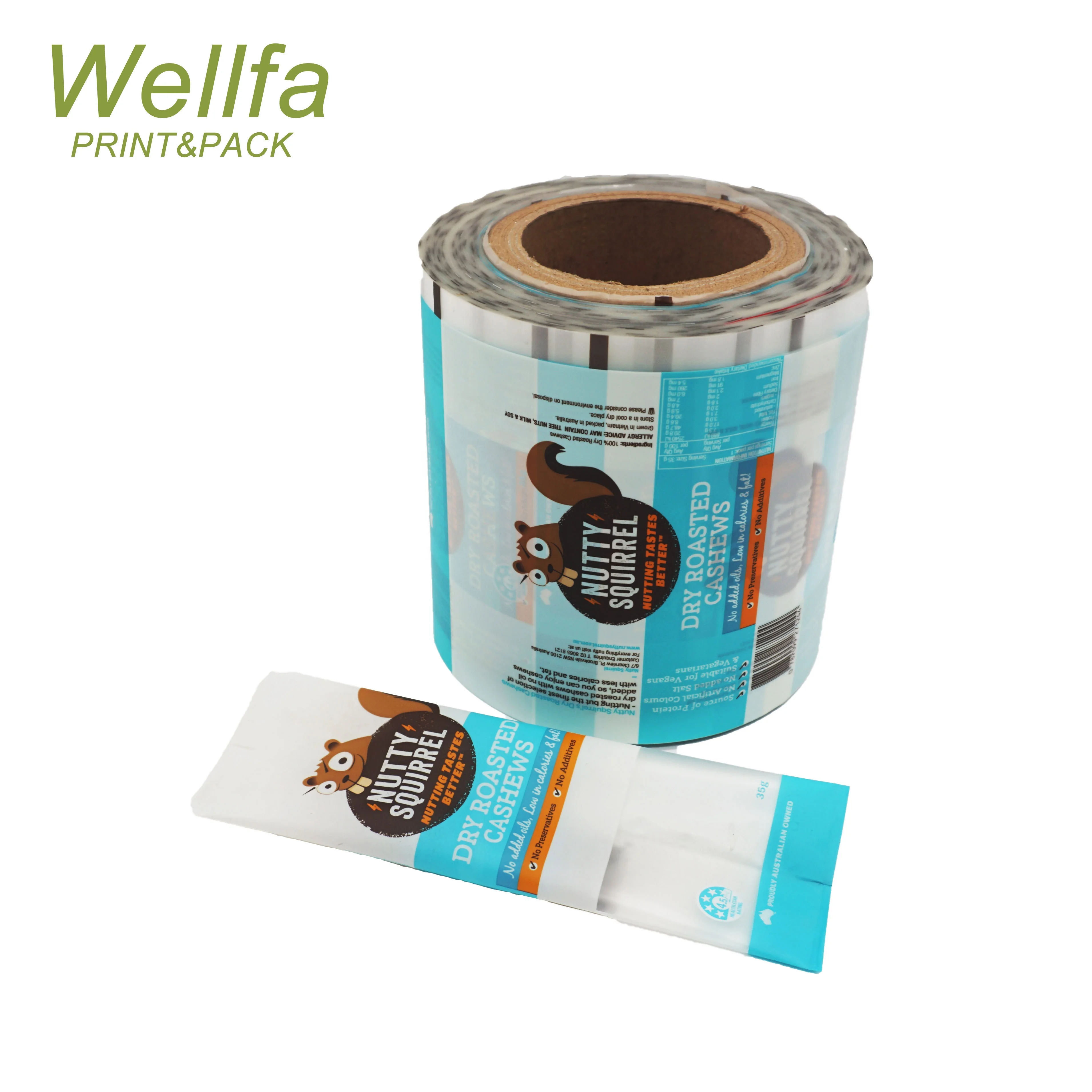Matte Finish Printing Heat Sealable Energy Bar Wrappers