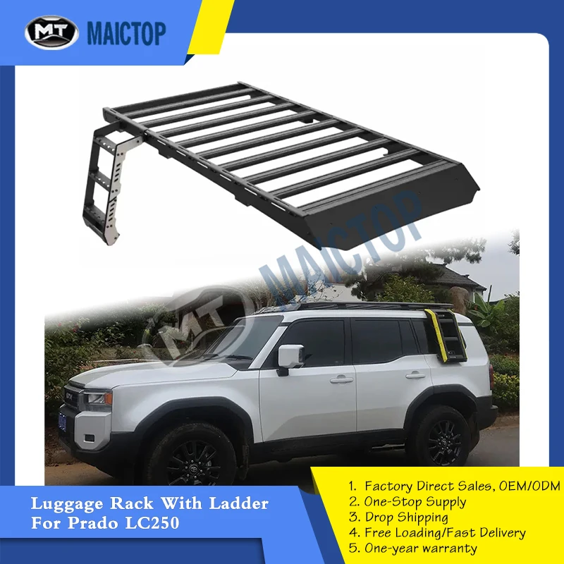 ABS Luggage Rack with Ladder Roof Mount Outdoor Adventures Car Roof ...