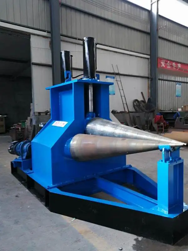 Hydraulic Stainless Steel Pipe Making Sheet Metal Cone Rolling Conical ...