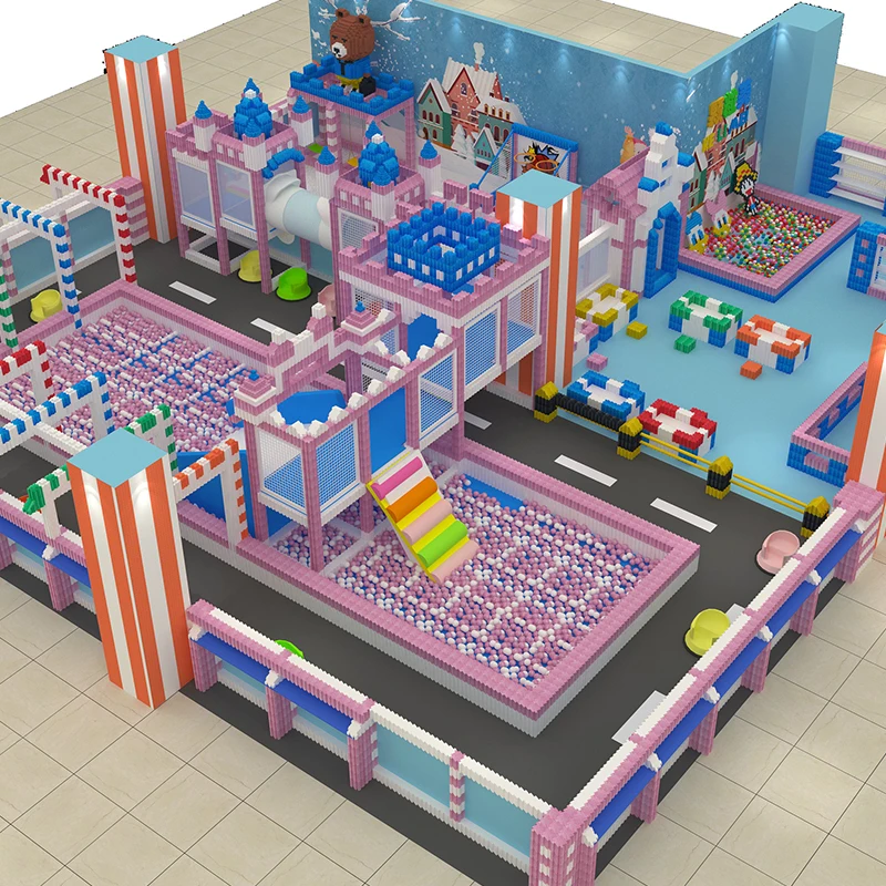 Indoor Epp Foam Playground Custom Color Theme Trumpet-shaped Slide Park ...