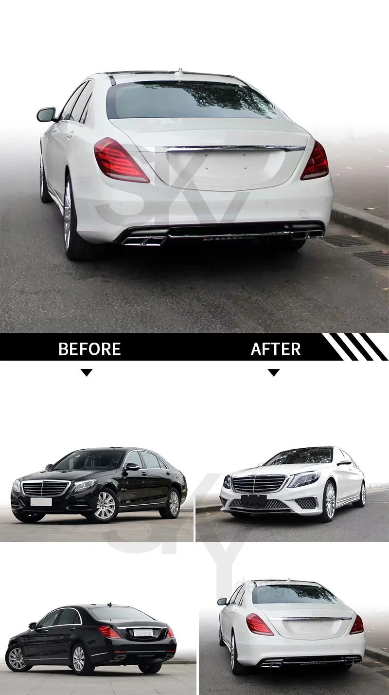 2014-2017 Car Bumper AMG S65 Body Kit for Mercedes S Class