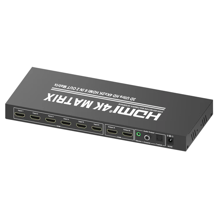 4K@30HZ 6X2 HDMI True Matrix SPDIF Splitter with ARC/PIP Function| HDMI ...