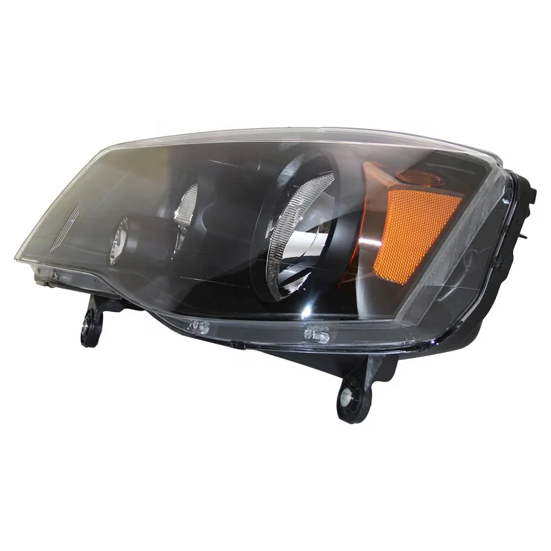 Front Bumper Headlight Black USA Style for 11-17 Dodge Grand Caravan ...
