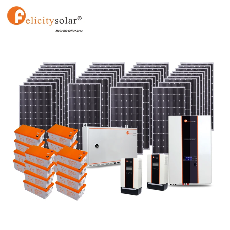 Solar Energy Package Off Grid Tie 10 Kw Solar System For Home Felicitysolar Complete 10kw Mppt ...