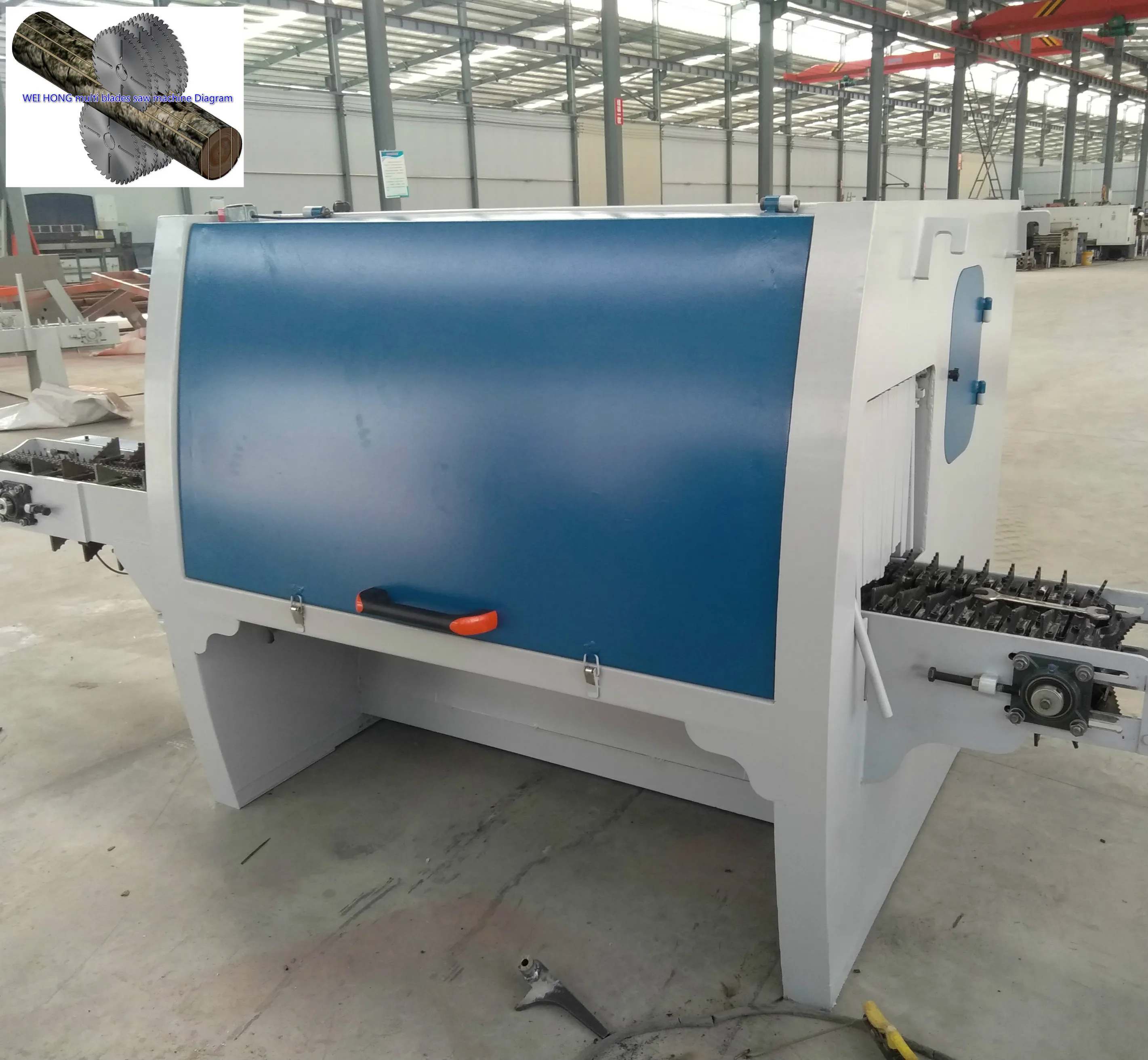 Wood Cutting Saw Machine - Efficient Log Processing