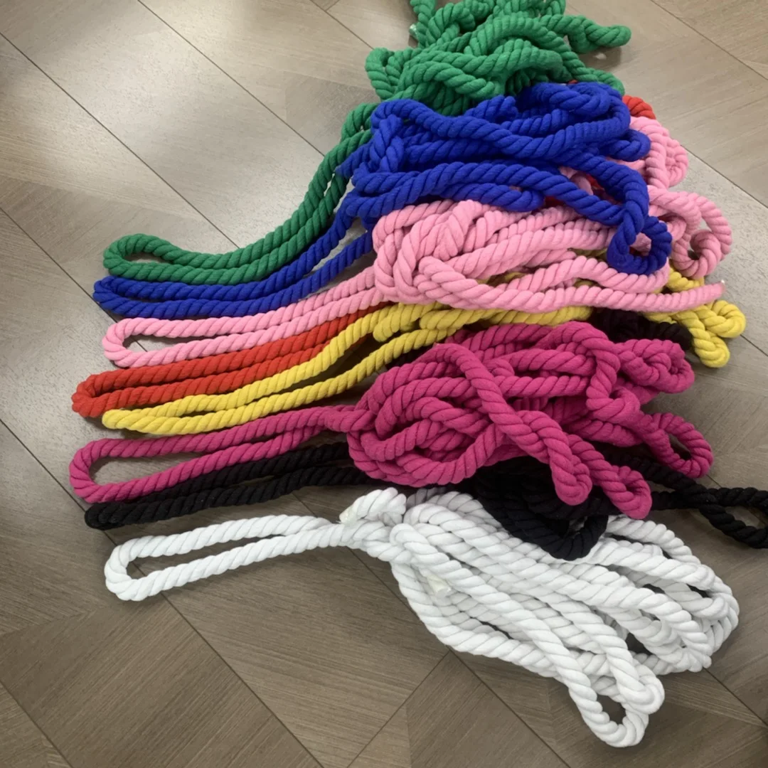 Wholesale 20mm Recycled Macrame Rope - Multi Colored Cotton Cord