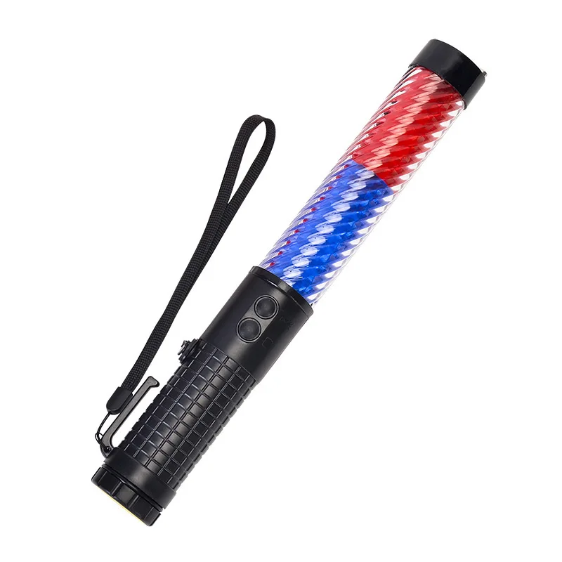 30cm Rechargeable LED Traffic Control Baton with Whistle
