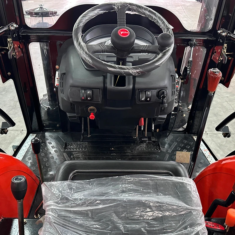 QILU 2024 4x4 Agricultural Tractors 70HP 75HP 80HP 90HP 100HP Farming Tractors With Air ...