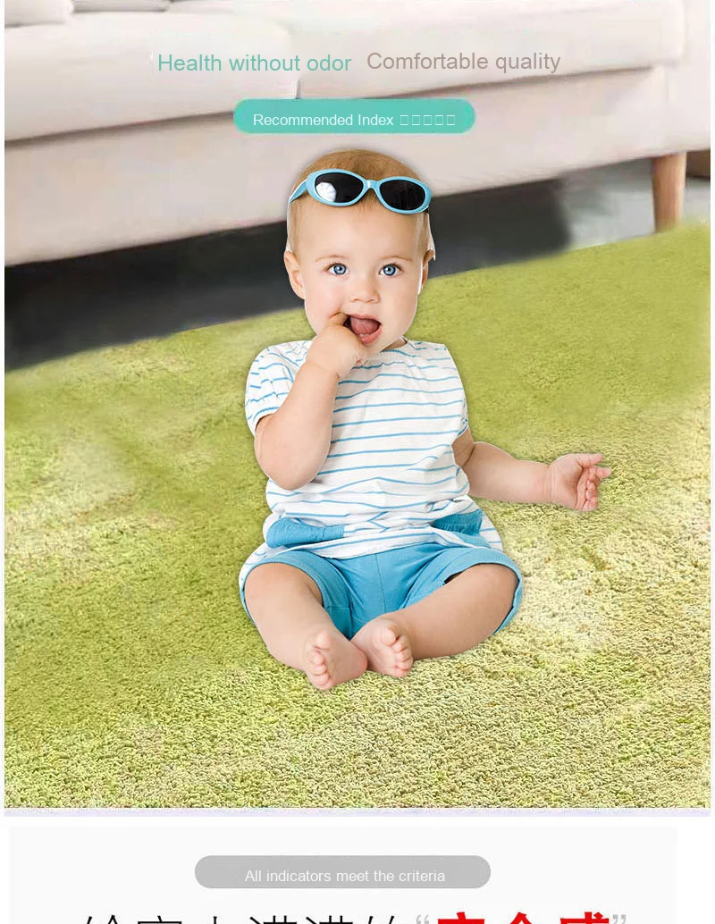 Modern Thick Plush Bathroom Entrance Mat Machine Washable Non-Slip and ...