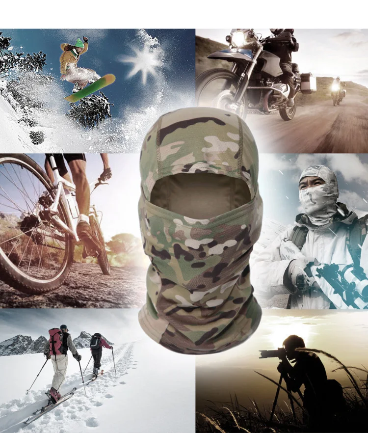 Camouflage Full Face Cover Motorcycle Cycling Hunting Bike Tactical ...