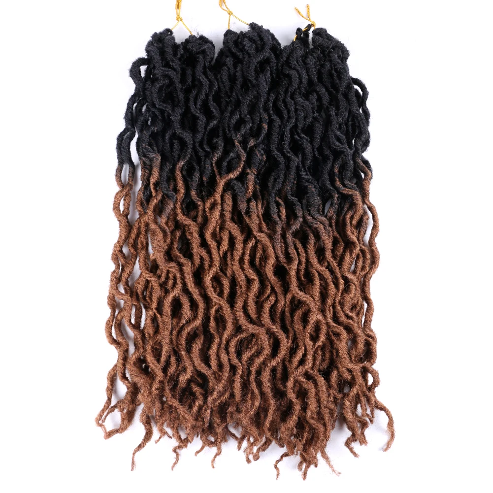 Gypsy Wavy Locs Crochet Braid Hai 18 Inch 100g Synthetic Gypsy Faux ...