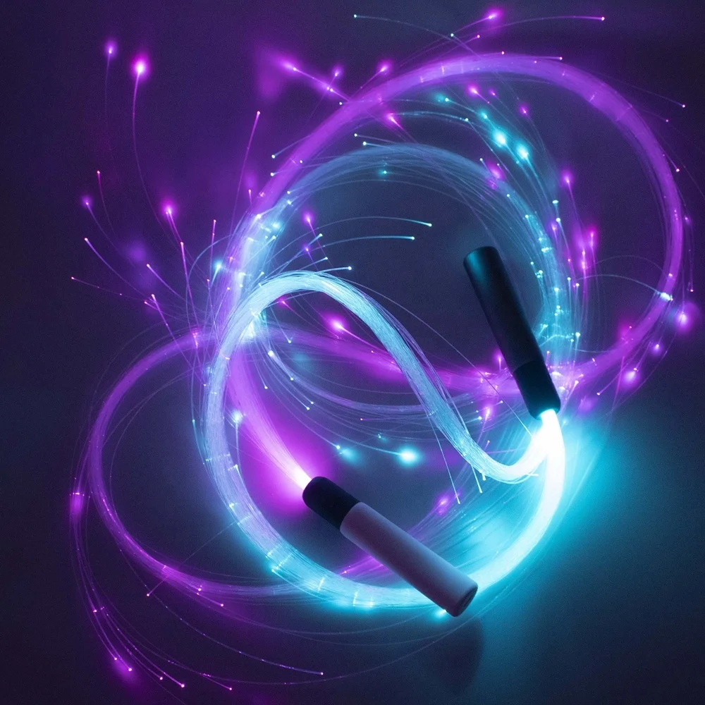 Glowing Fiber Optic Dancing Whip - 5th Generation Party Lights