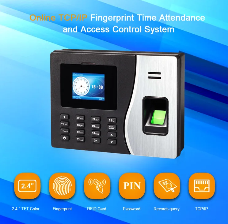 TIMMY TM20 Employee Time Clock - Biometric Fingerprint Scanner