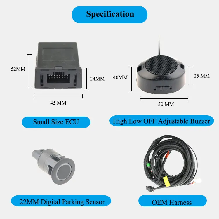 Front And Rear Oem Auto Car Reverse Parking Sensor Warning Assist Aid ...