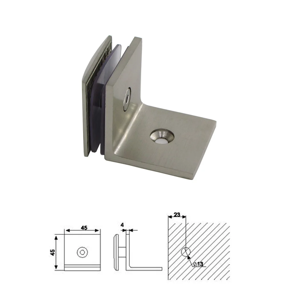 Curved Surface Glass To Wall Shower Glass Bracket Clamp - Buy Wall To ...