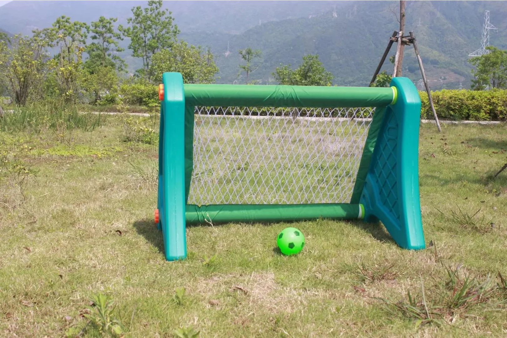 Beach Portable Pvc Football Goal Post Plastic Small Football Goal ...