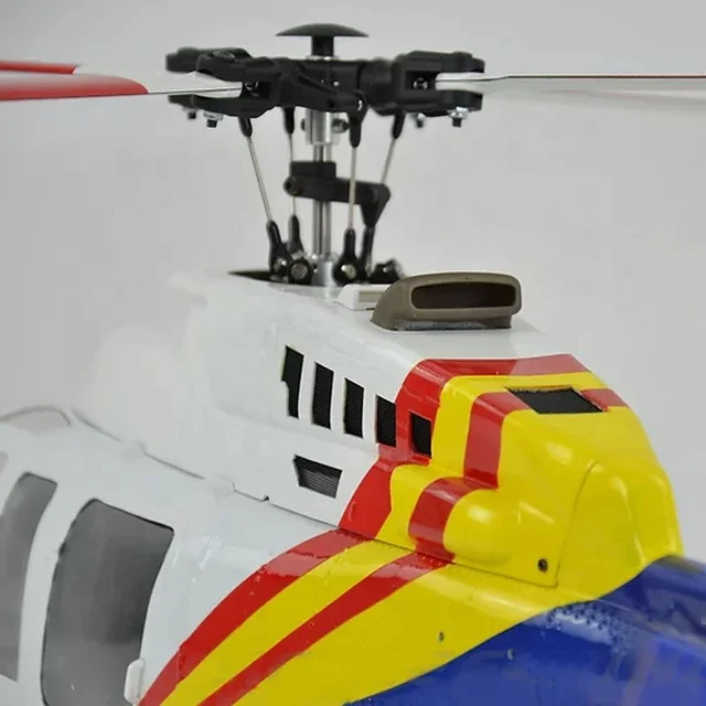 RC Helicopter Fuselage 470 Size BELL 407 Blue White Kit