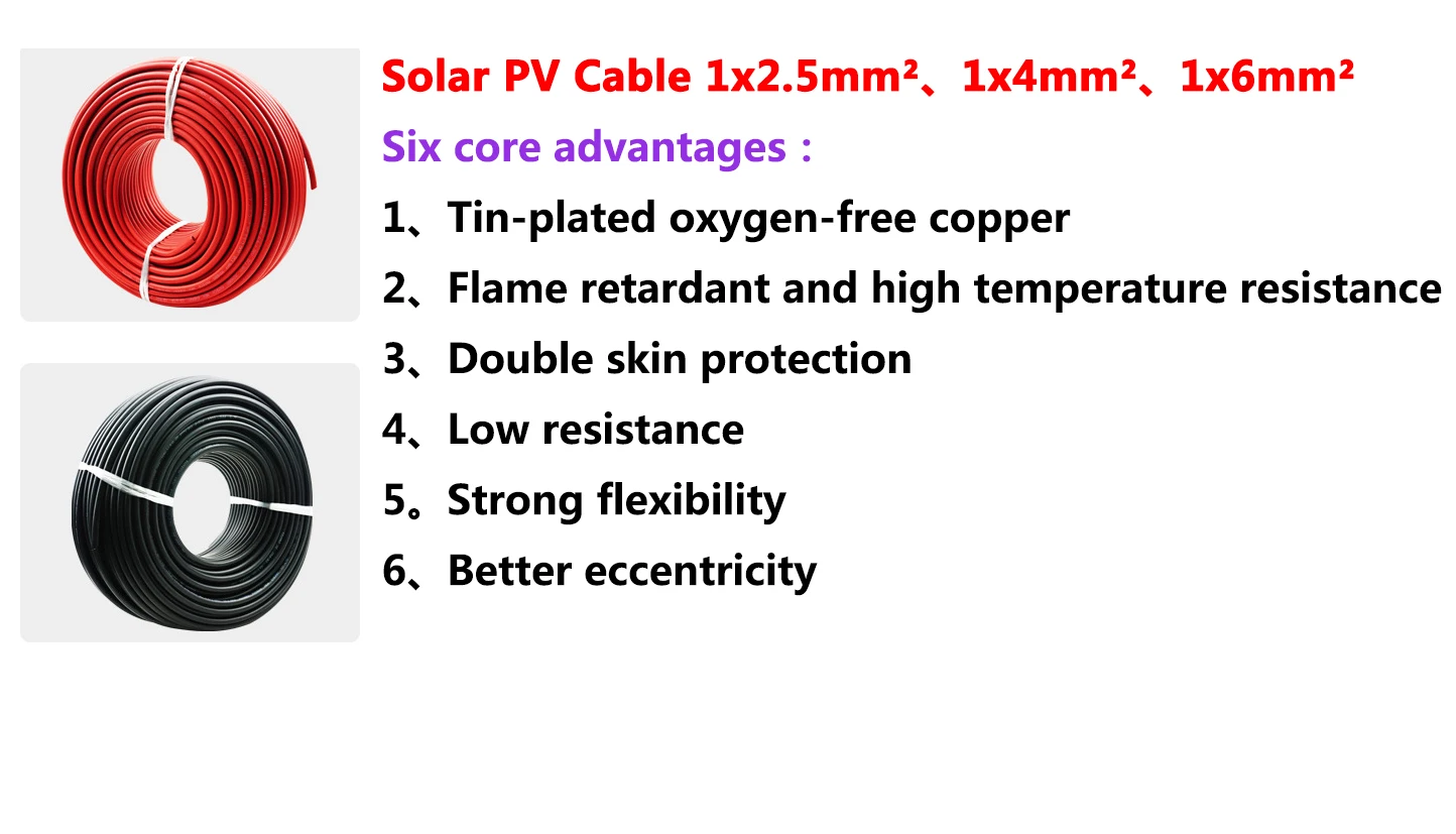 Super Solar PV Cable - Reliable 4mm2 and 6mm2 DC Cables