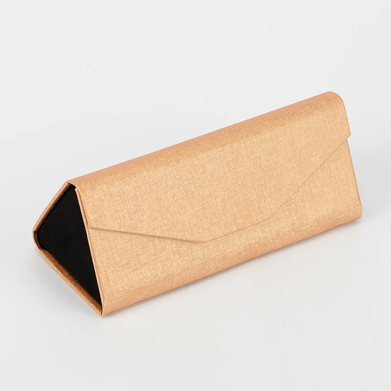 Handmade Folding Triangle Pu Optical Sunglasses Glasses Case Packaging ...
