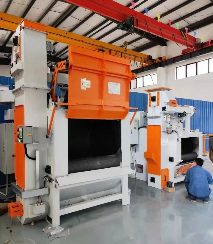 Small Automatic Crawler Shot Blasting Machine for Gears Valves Electric ...