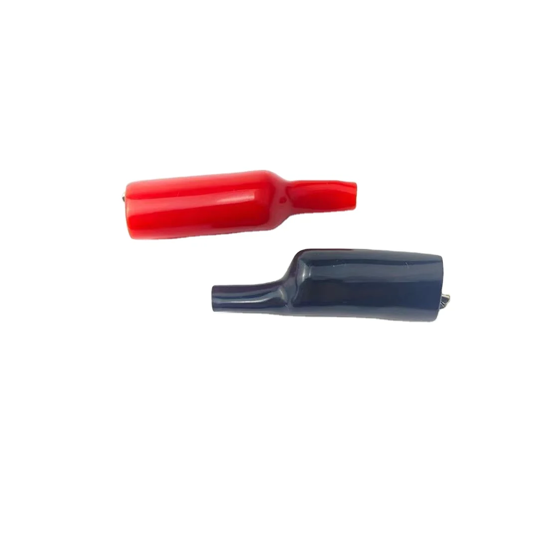 Wholesale Red Black PVC Insulating Sleeve Metal Clip 10A Small Safety ...