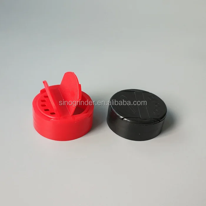 Customized Color 42mm Dual Flap Cap Plastic Shaker Lid