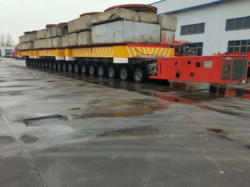 Hydraulic Multi Axles Low Bed Self Propelled Modular Transporter Truck ...