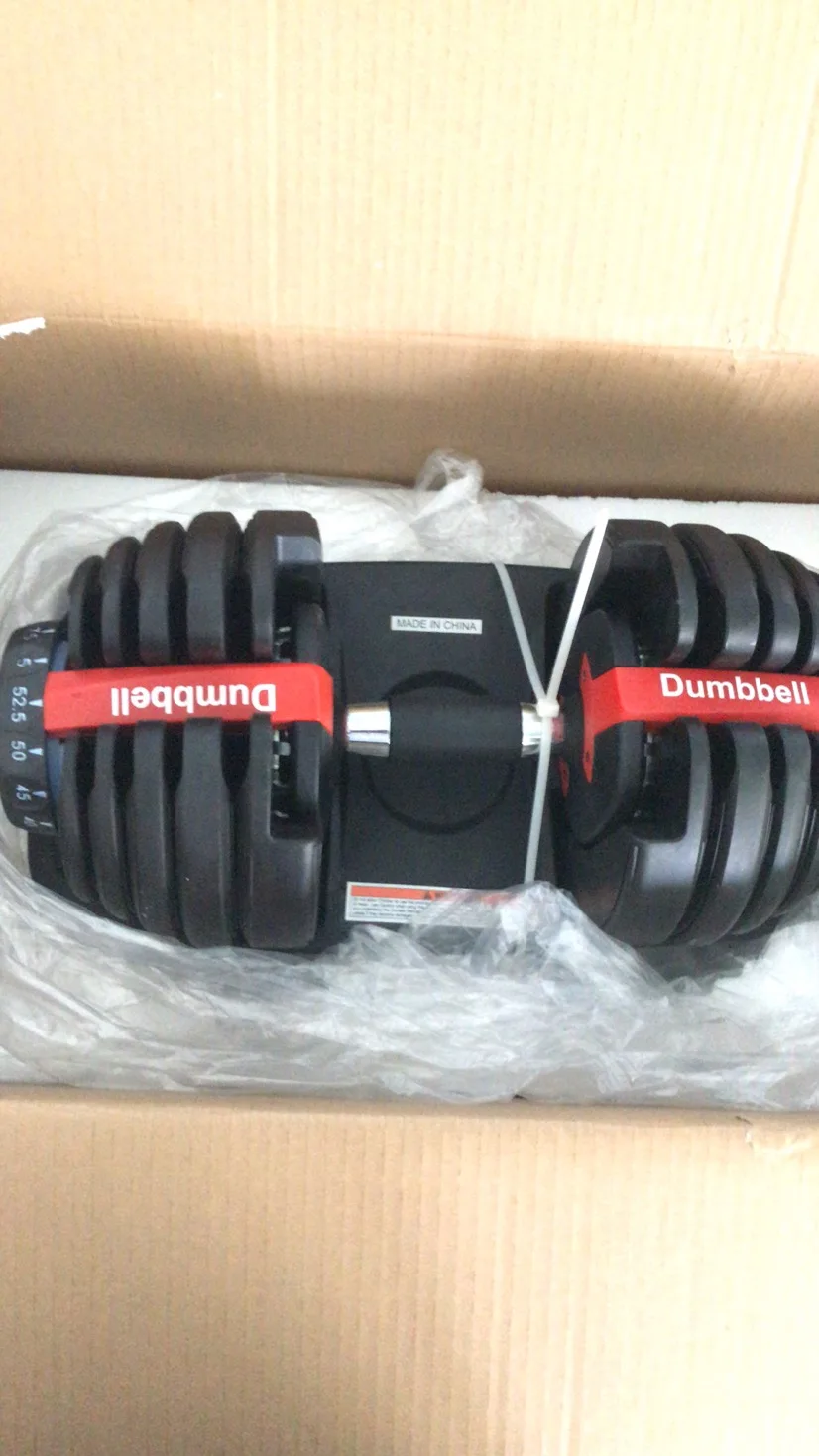 Home Fitness Exercise 15lb 30lb 50lb 65lb 95lb Free Weights Adjustable ...