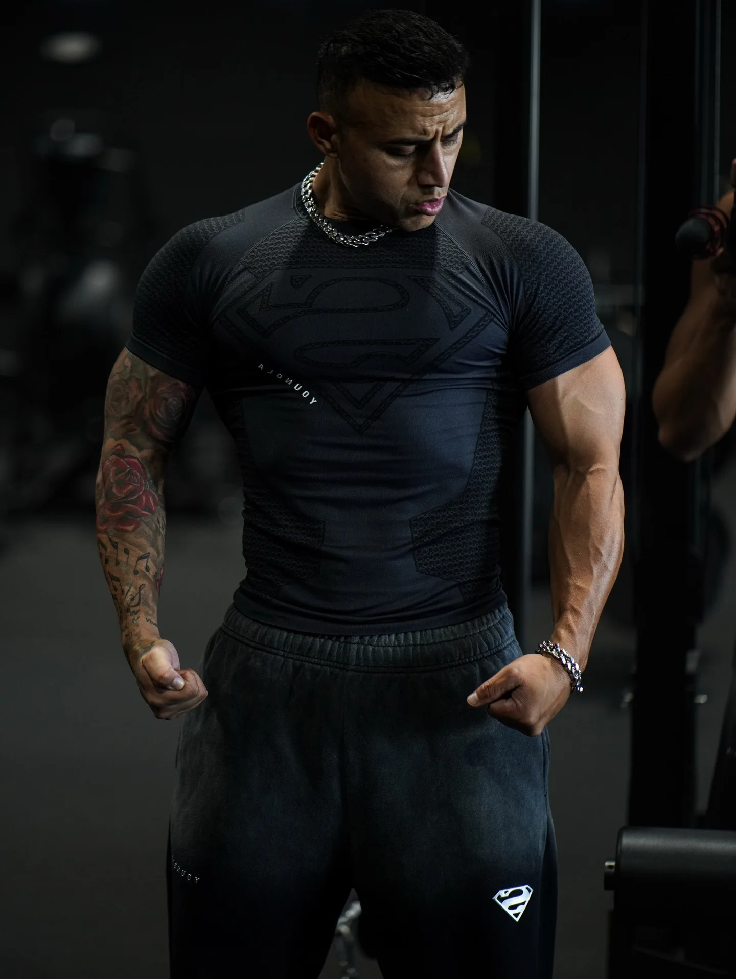 High Elastic Training Sports T-Shirt for Men New Summer Fitness ...