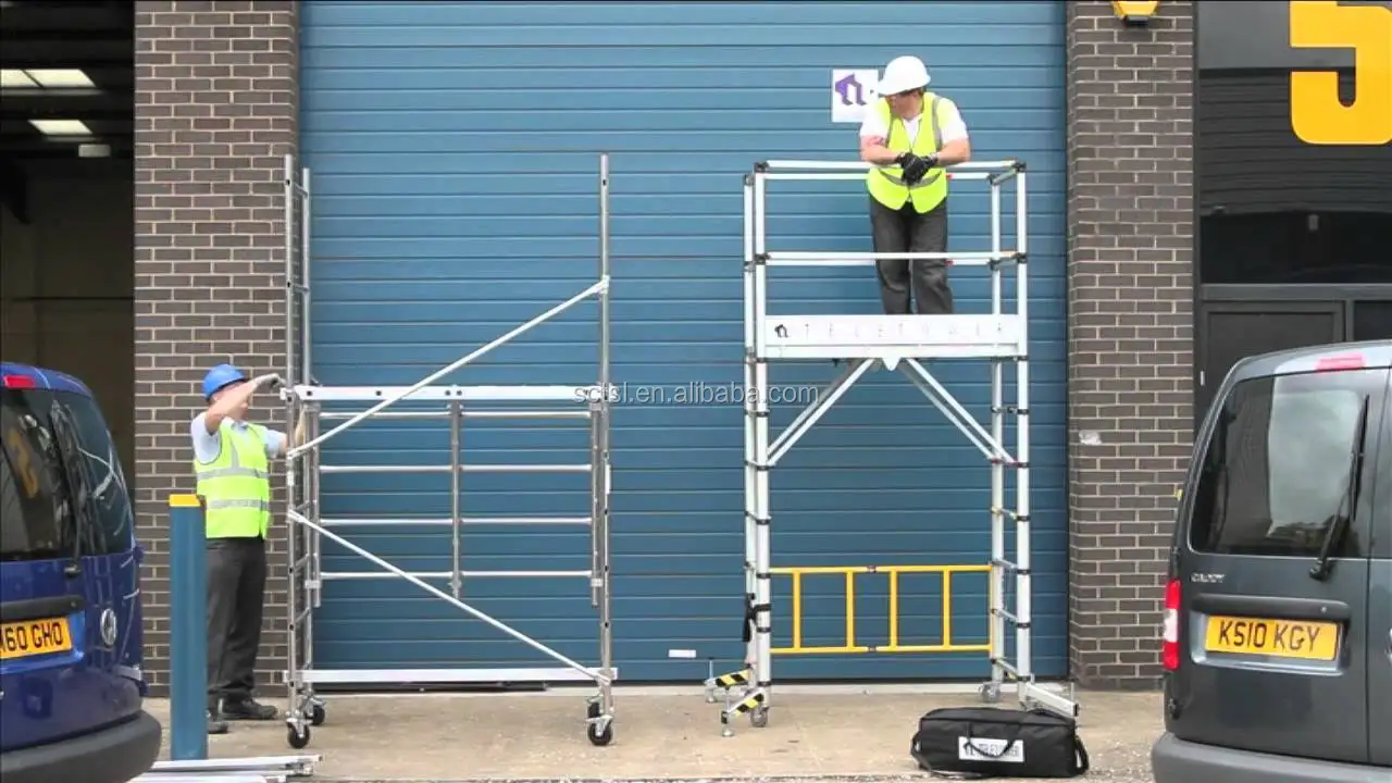Aluminum Telescopic Ladder Scaffolding - Durable & Versatile