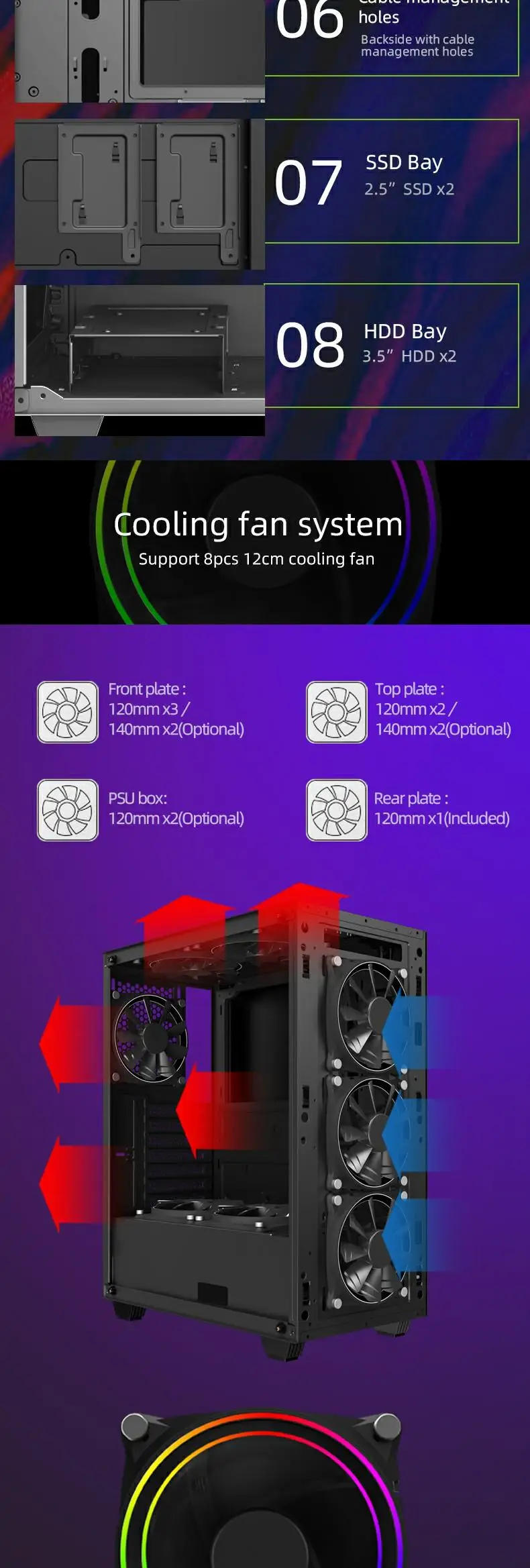 Gaming-rockstar 2 Atx Gaming Pc Case With Argb Light - Buy Rockstar ...