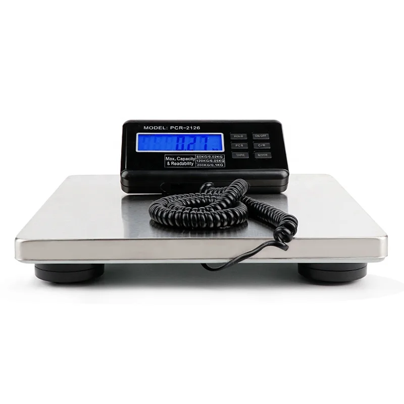300kg 38x30 Cm Platform Stainless Steel Weighing Scales Digital Postal ...