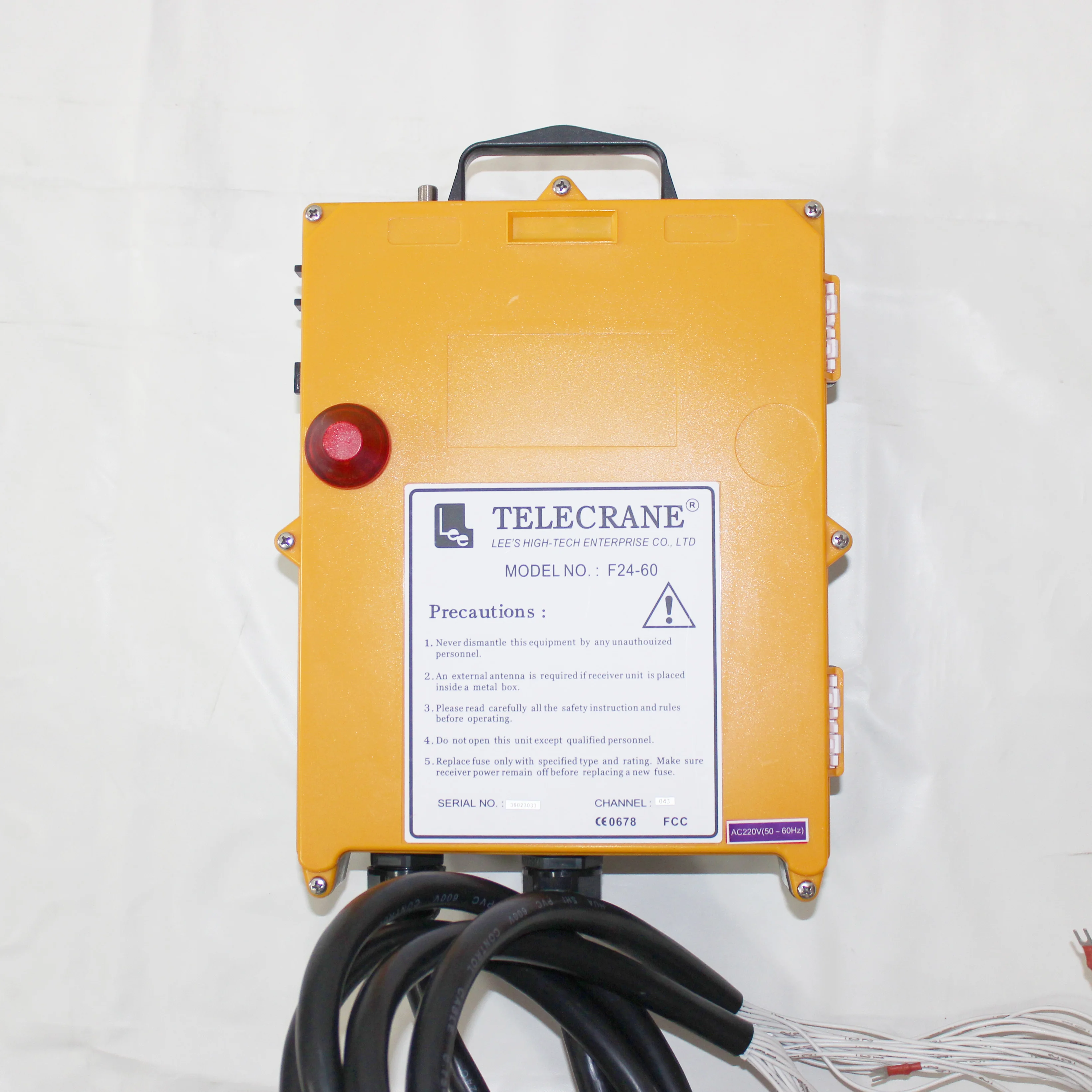 Telecrane Remote Control F24-60 Industrial Dual Joystick Radio Wireless ...