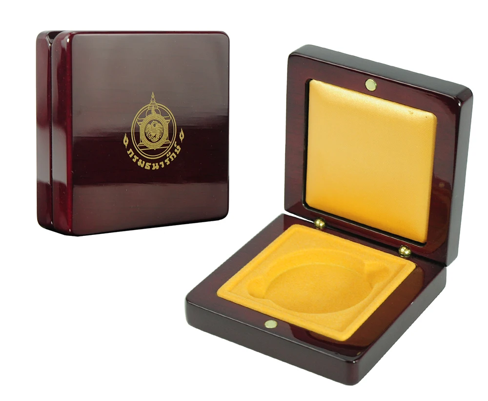 Medal Gold Box Coin Capsule Box Custom Design Wholesale Wooden 1pc/gift ...