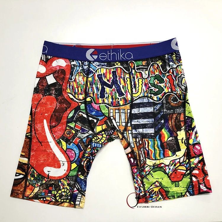 New Style Mens Ethika Bright Color Printed Underwear Briefs Boxer Short ...