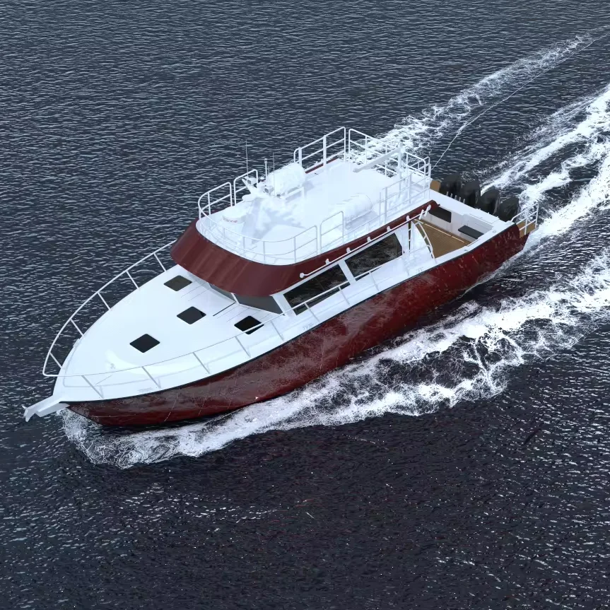 15m Luxury Fishing Boat for Sale - Equipped with Outboard Engine
