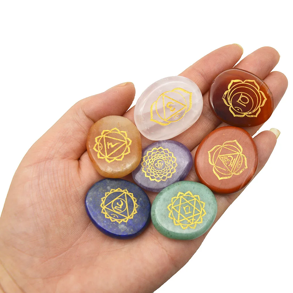 Chakra Stones - Balance and Healing with Polished Palm Pocket Stones